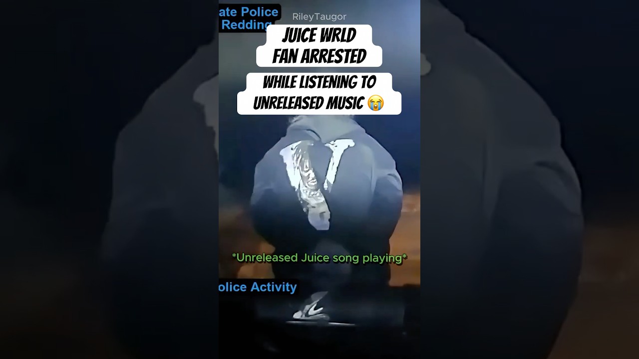 Juice WRLD fan arrested while listening to unreleased music 😭 #juicewrld