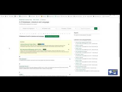 How to find a literary criticism through MVCC Library databases