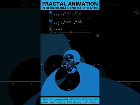 Fractals in Desmos Graphing Calculator #geometry #math #desmos