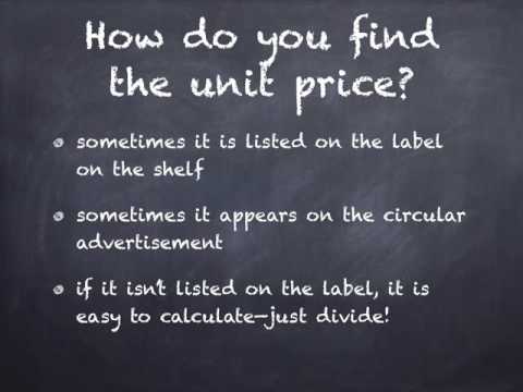 How to Find Unit Price