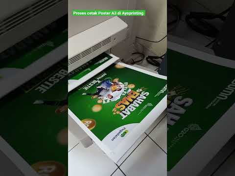 Cetak Poster A3 kertas art paper 260grm bisa di tunggu whatsapp 087764545107 - Ayo Printing Bali