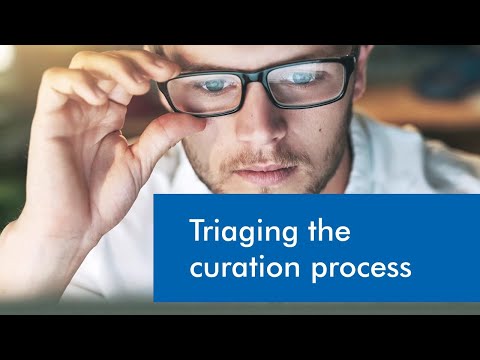 Triaging the curation process