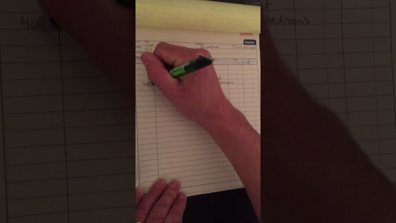 How to fill out an invoice for your service biz