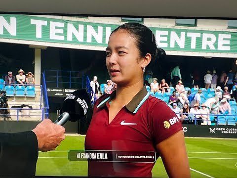 Alex Eala into Eastbourne quarter-final after Jelena Ostapenko retires hurt in the third set