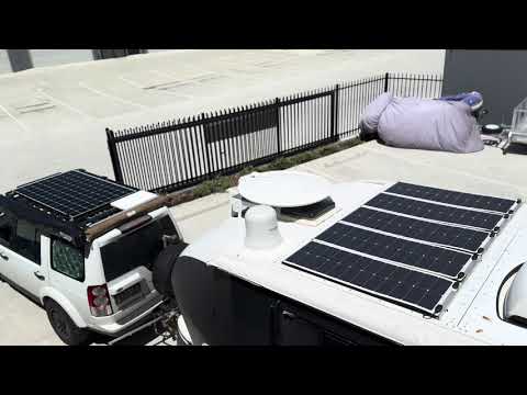 350V Solar Upgrade on Kimberley Kruiser + 400W on vehicle + Portable 175W for 995W total