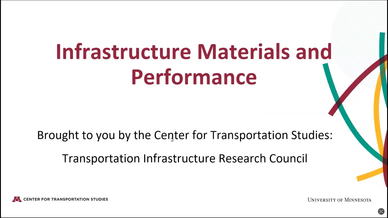 CTS Webinar: Infrastructure Materials and Performance