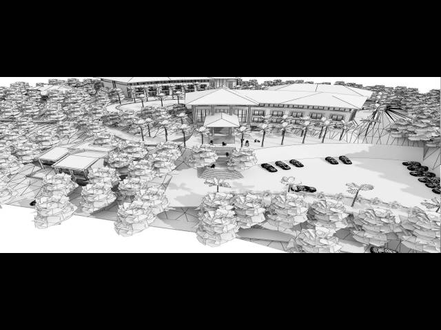 3d model moutain resort hotel 3D Model - FlatPyramid