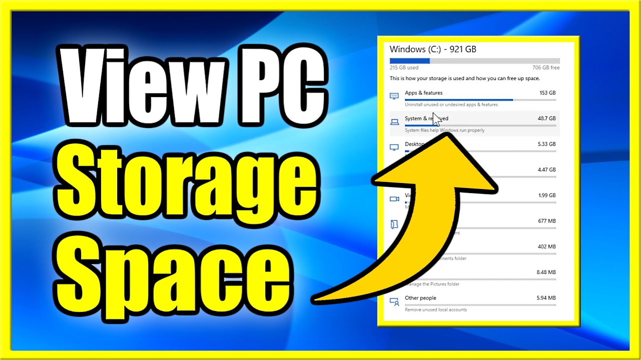 How to View Disk Space on Windows 10 PC & See how it's Used (Easy Method!)