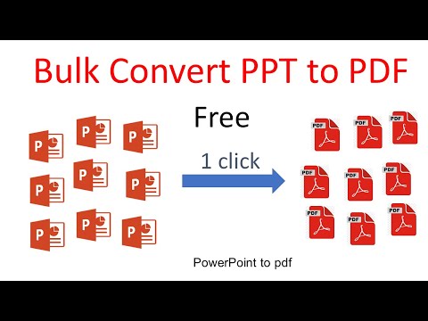 How to Convert PPT to PDF [Python] | Multiple | Slides |PowerPoint|Batch Convert|Multi files|Bulk|