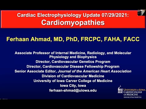 UI Heart and Vascular Center Electrophysiology CME Series: Cardiomyopathies with Dr. Ferhaan Ahmad