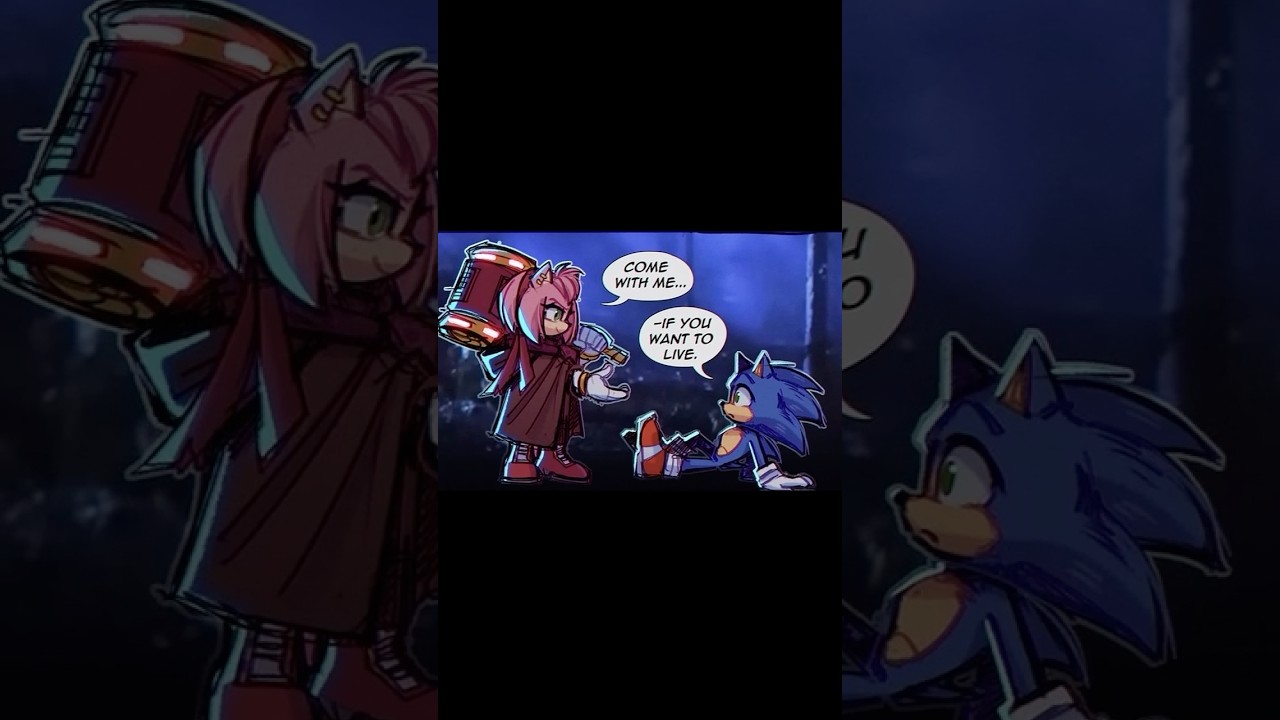 🩷Amy Saves Sonic💙 (Sonamy Comic Dub) #sonicthehedgehog #sonicmovie3 #sonamy #comicdub