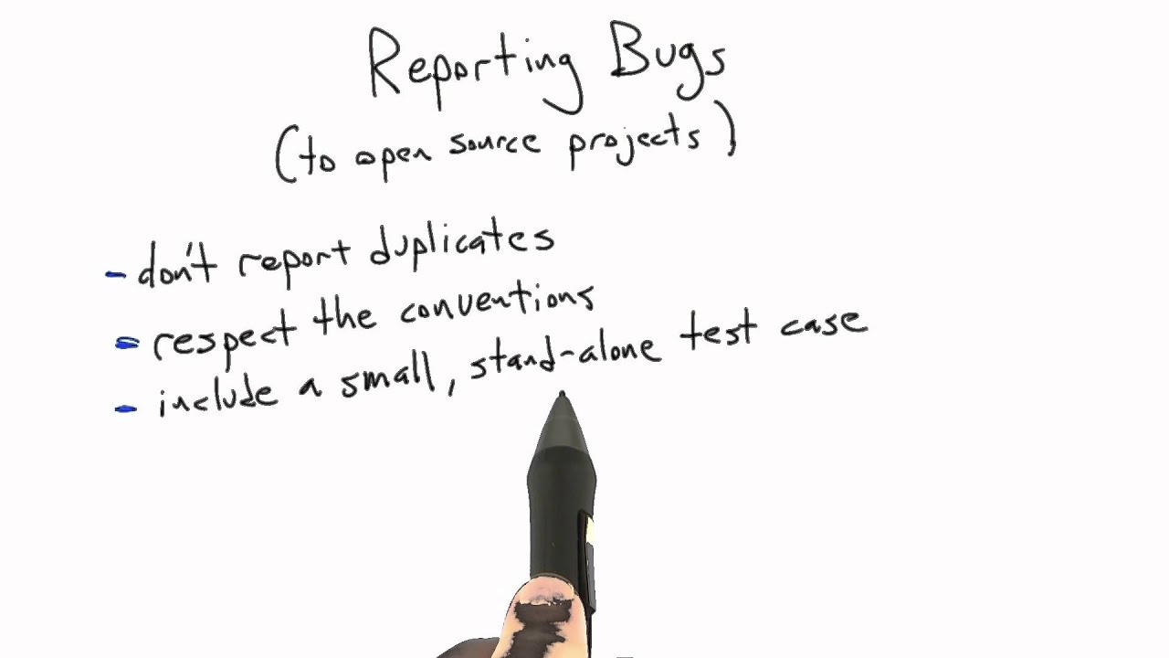 Reporting Bugs - Software Testing