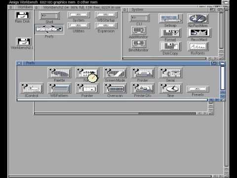 WinUAE & Amiga Workbench 2.0 : ScreenRES setting and add fonts