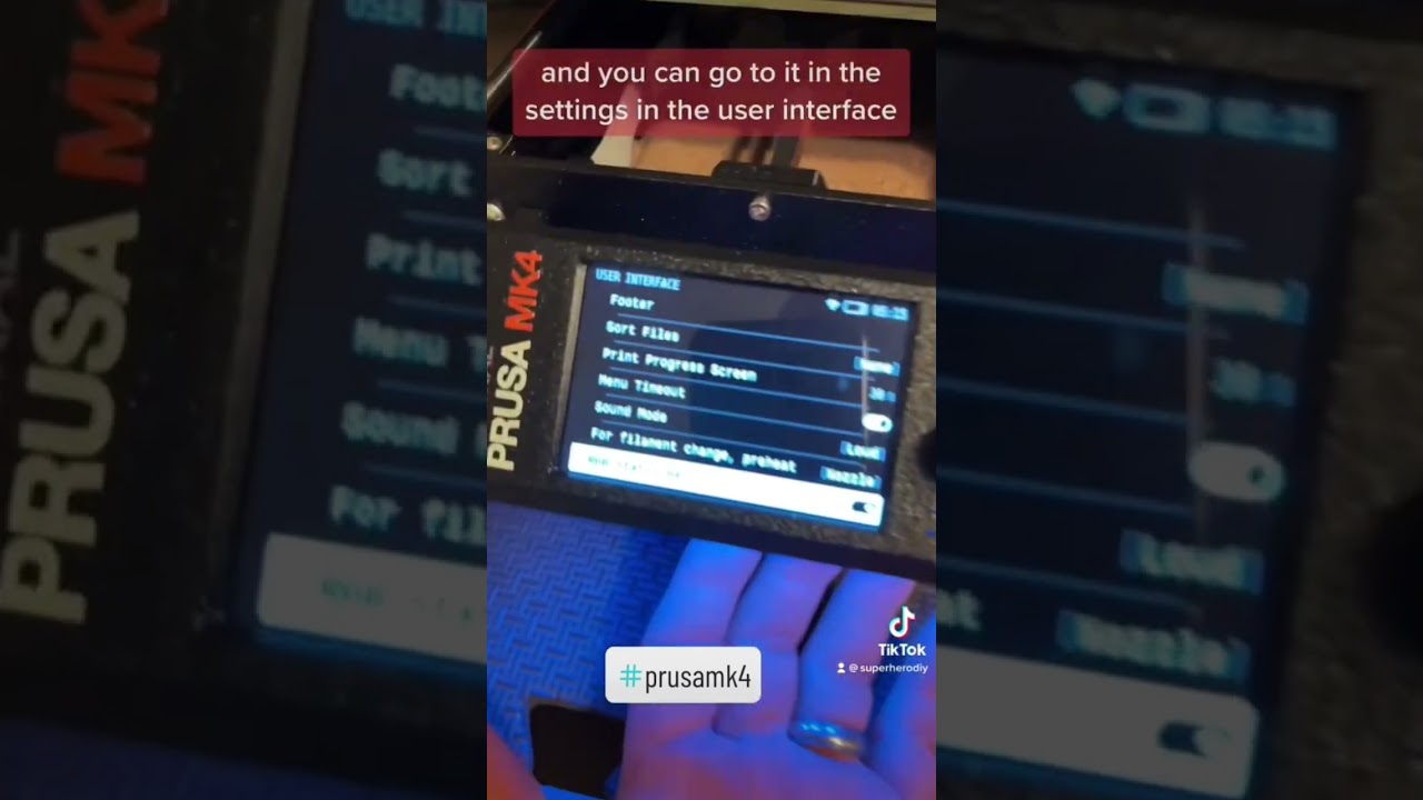 Check out this cool “hidden” feature of the new #prusamk4, the latest #3dprinter from @Prusa3D !