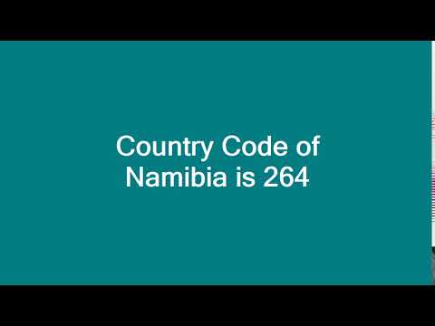 Country Code of Namibia is 264