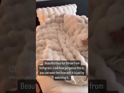 The Faux Fur Ruched Throw is the most softest blanket you’ll ever touch and need. Just watch the end