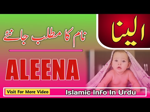 Aleena Name Meaning In Urdu || Islamic Info In Urdu ||