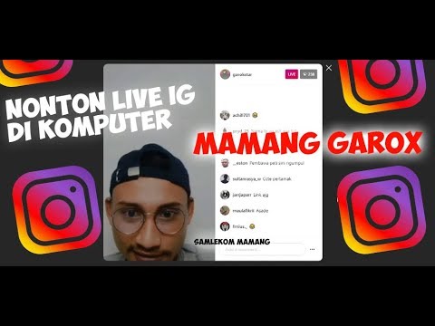 NONTON LIVE INSTAGRAM DI KOMPUTER DARI WEB RESMINYA #TutorialSepele