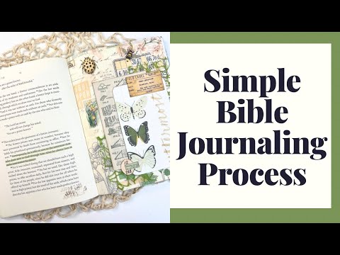 Simple Bible Journaling Process - Beginner Friendly - #biblejournaling
