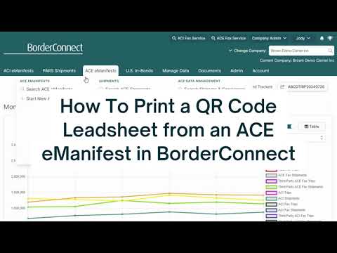 New Feature Release - QR Code ACE Manifest Leadsheets