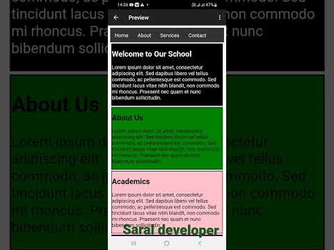 How to create a school website using HTML and CSS