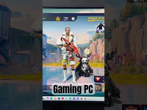 😈FIRST TIME TO PLAY FREE FIRE IN MY GAMING PC | #freefiremax #freefire #gaming #shorts