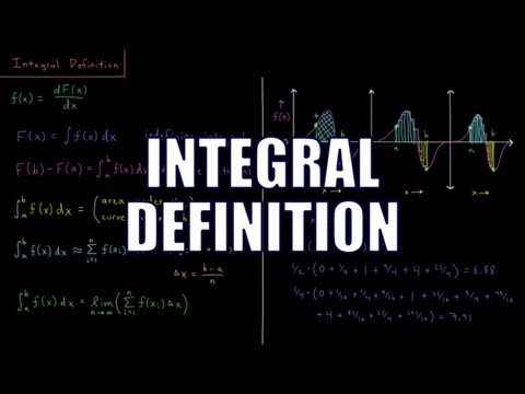 PChem Math 1.13 - Integral Definition
