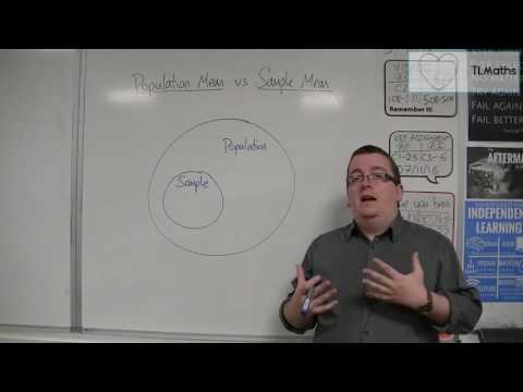 Core Maths - Population Mean vs Sample Mean