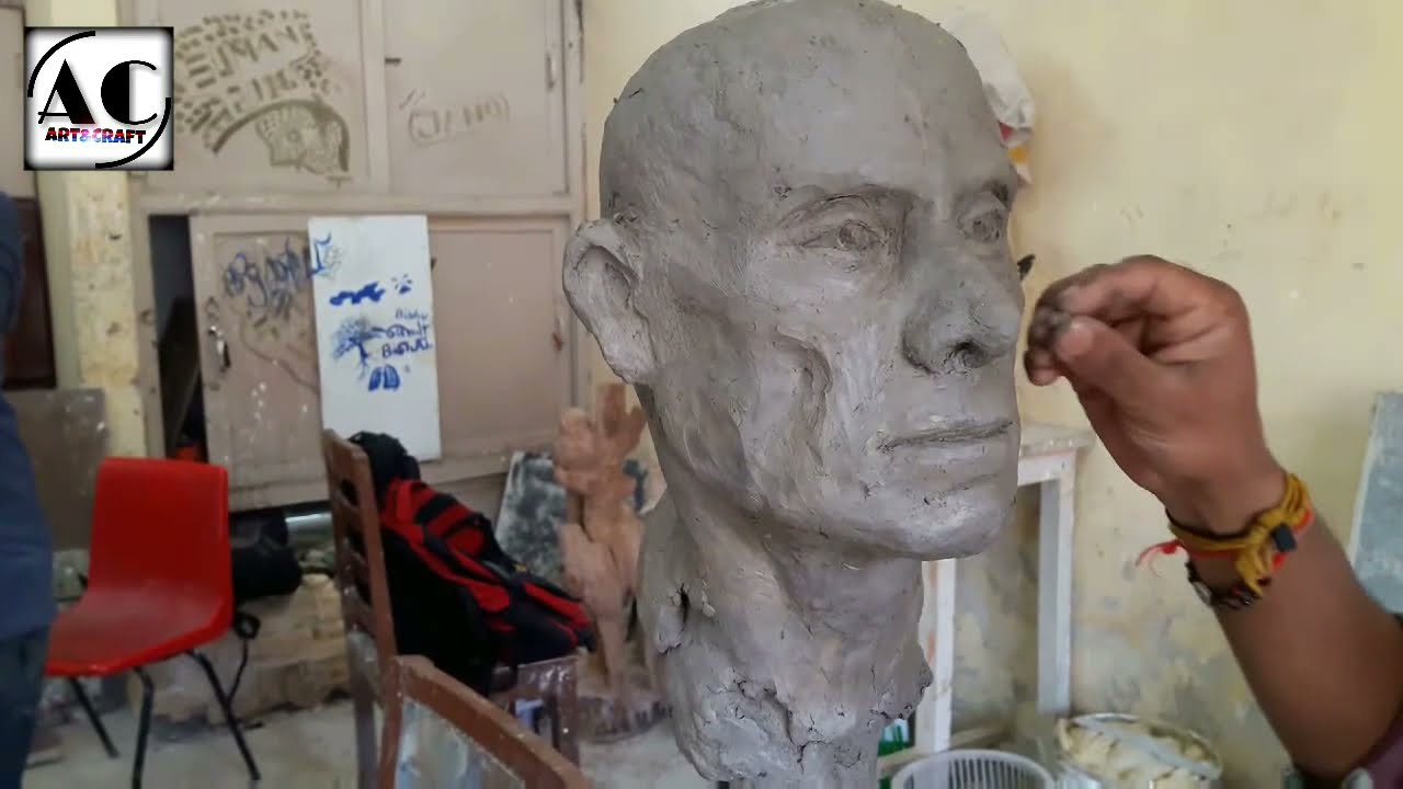 Make a head sculpture part 2