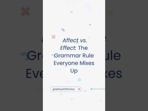 Lesson 33 | Affect vs Effect — The Grammar Rule Everyone Mixes Up