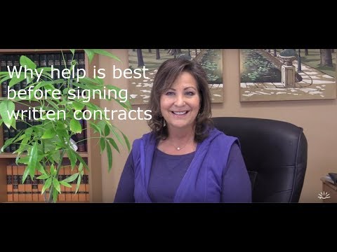 Get help before you sign a contract