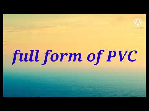 full form of PVC || Did you know?