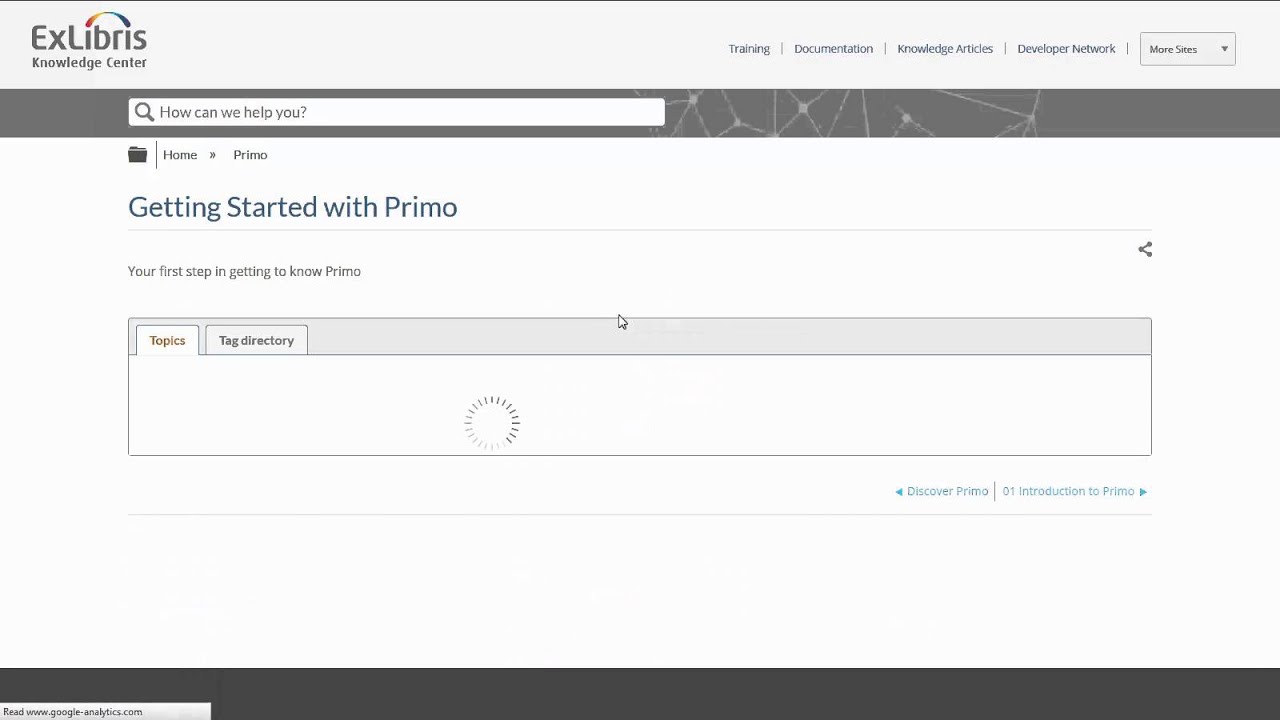 Primo Training Overview