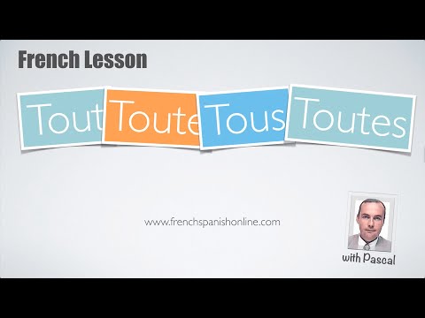 Tout, toute, tous, toutes in French