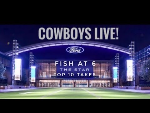 #DallasCowboys Fish at 6 LIVE in Frisco! GIGANTIC #cowboys NOTEBOOK! Join us!