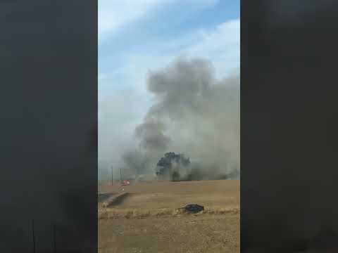 Factory fire in Ukiah California it was 19 acres and burnt on 9/23/2023