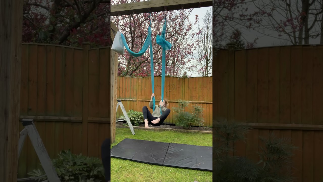 Spool drop tutorial for aerial hammock