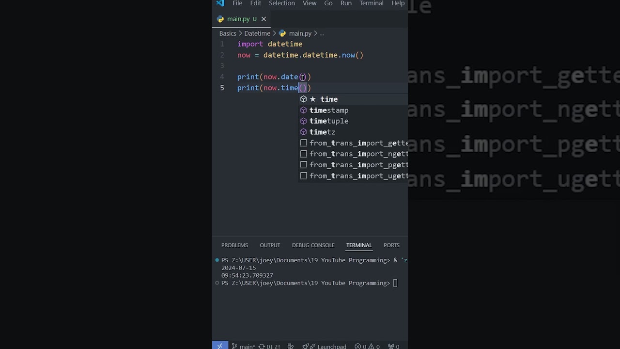 Python Basics: DATES and TIMES in Under a Minute! 📅