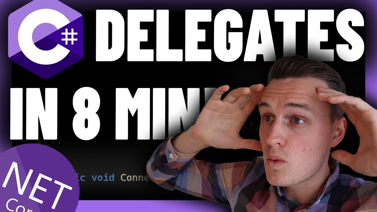 C# DELEGATES in 8 minutes! Learn .NET FAST!