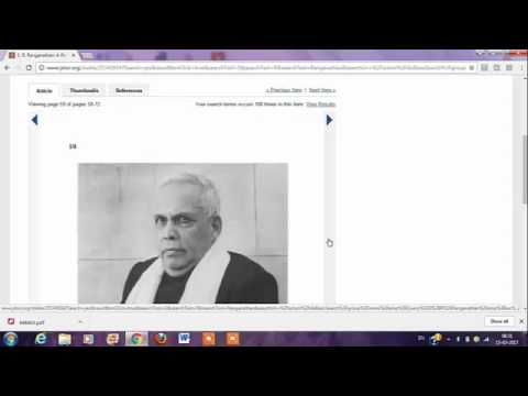 Video tutorial on the use of JSTOR database