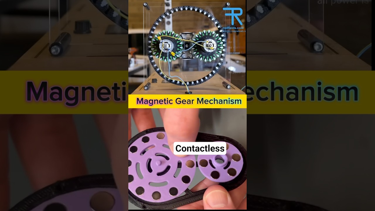 Frictionless Magnetic Gear Mechanism in Action – Smooth, Silent, and Efficient Motion System