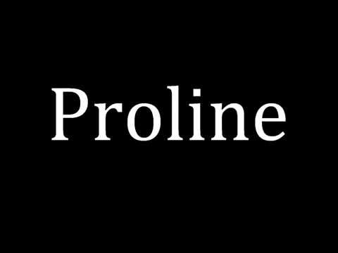 How to pronounce Proline