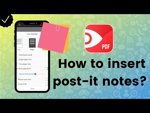 How to insert post-it notes on PDF Expert?