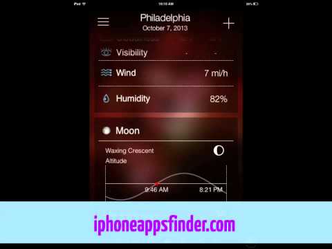 Sky Live Astronomy Weather App for iPhone for Stargazing Forecasts