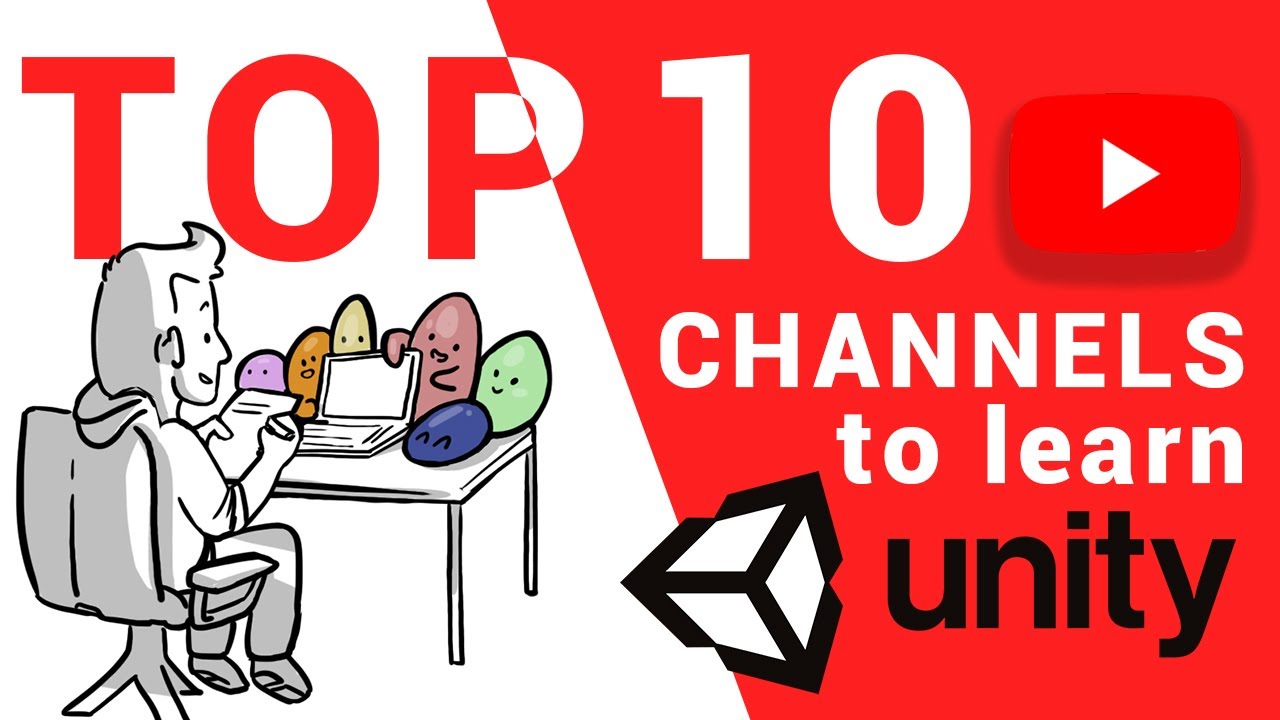 TOP 10 YouTube Channels for Learning GameDev with Unity