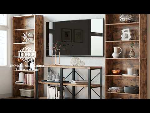 IRONCK Bookshelves and Bookcases Floor Standing 6 Tier Display Storage Shelves 70in