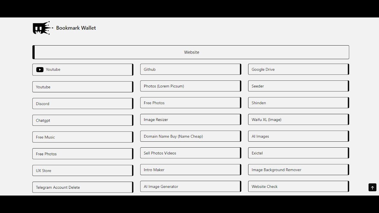 Create a Bookmark Wallet Using HTML CSS JavaScript