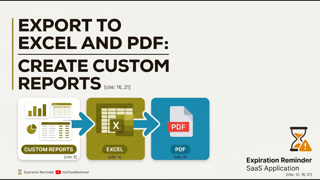 Export to Excel and PDF: Create Custom Reports