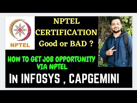 Jobs via NPTEL || NPTEL Courses For Job Opportunity || NPTEL Certification