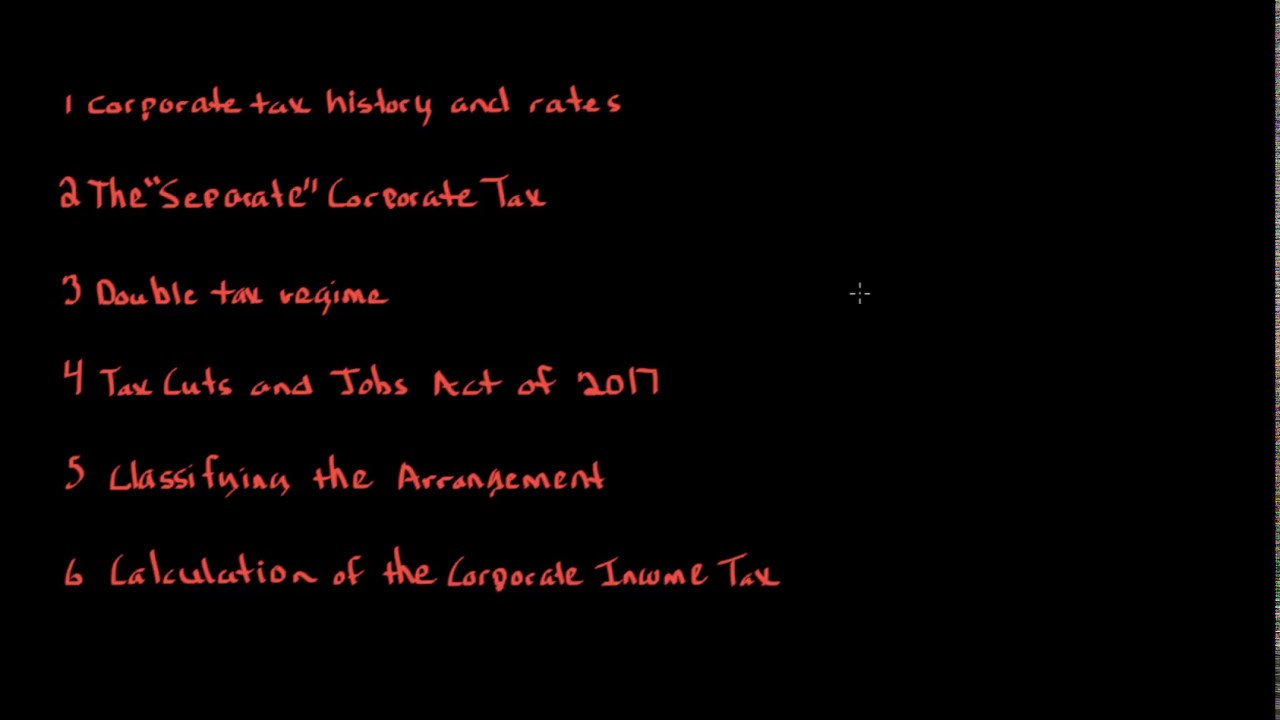 Introduction to Corporate Tax